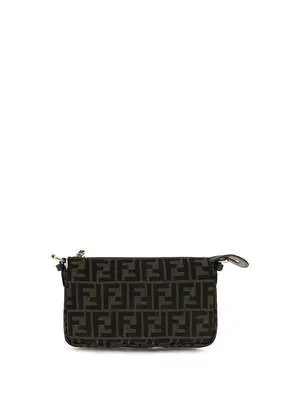 Fendi All-over Monogram Jacquard Shoulder Bag - Brown