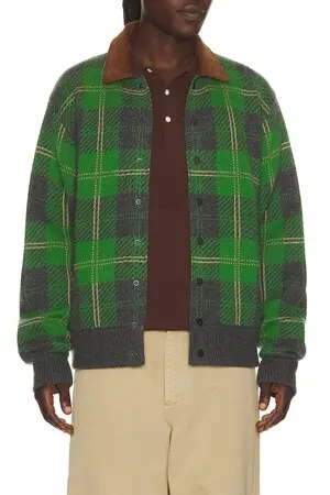 Guest In Residence Tartan Bomber