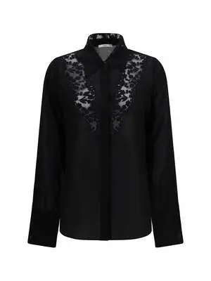 Fendi Georgette Shirt - Black
