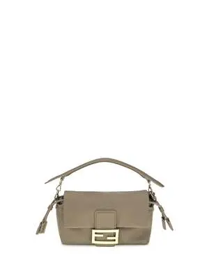Fendi Small Baguette Soft Nappa Leather Handbag - Cream