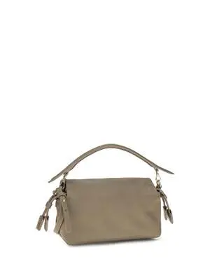 Fendi Small Baguette Soft Nappa Leather Handbag - Cream