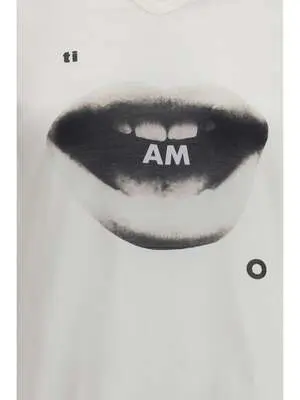 Fendi Ti Amo Print Jersey T-shirt - White