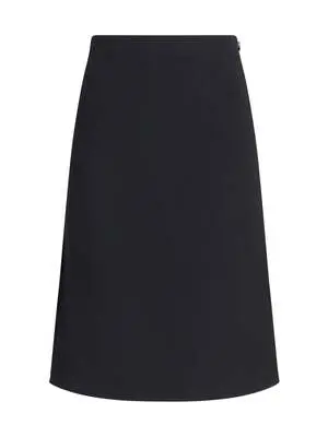 Fendi Wool And Silk Skirt - Black