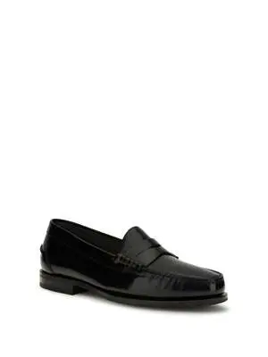 Santoni College A Novembre Patent Leather Loafers