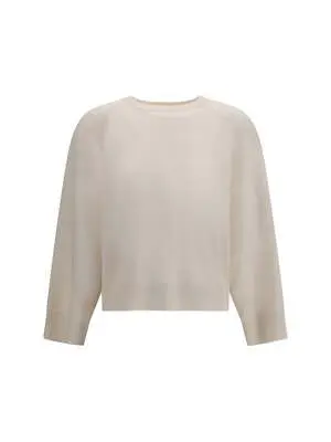 Brunello Cucinelli Cashmere Crewneck Sweater - White