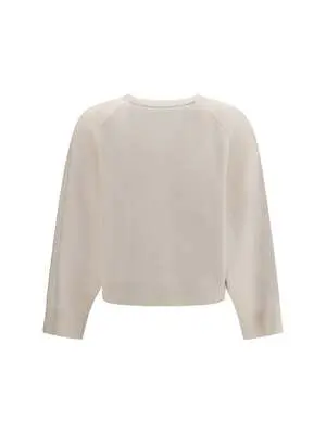 Brunello Cucinelli Cashmere Crewneck Sweater - White