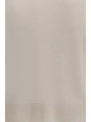 Brunello Cucinelli Cashmere Crewneck Sweater - White