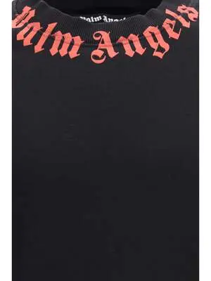 Palm Angels Neck Logo Sweatshirt
