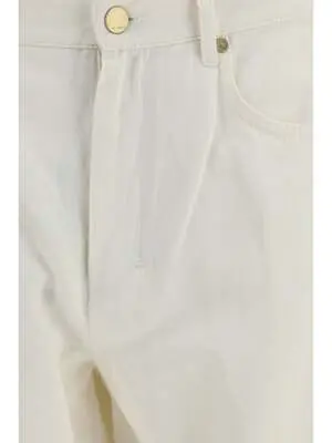 Max Mara Cotton And Linen Blend Pants - Multicolor