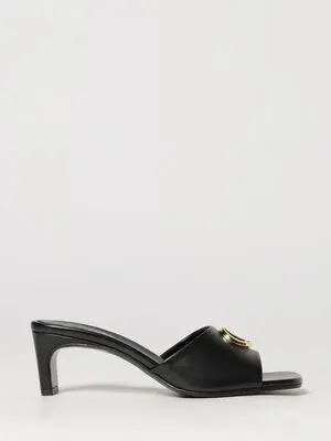 Gucci Heeled Sandals With Gold Tone Detail