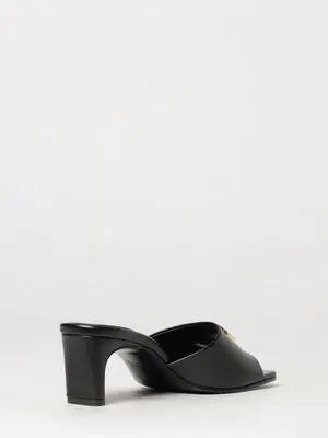 Gucci Heeled Sandals With Gold Tone Detail