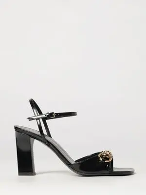 Gucci Heeled Sandals With Horsebit Detail - Black