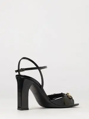 Gucci Heeled Sandals With Horsebit Detail - Black