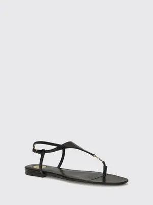Saint Laurent Calf Leather Heeled Sandal