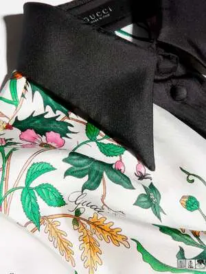 Gucci Flora Print Silk Shirt