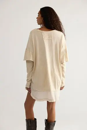 Free People We The Free Vintage Romance Oversized Tee