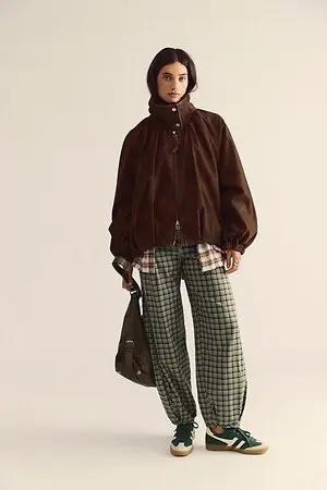 Free People Lizzy Low-rise Balloon Pants - Army Combo