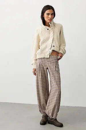 Free People Lizzy Low-rise Balloon Pants - Tea Combo