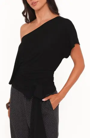 PETAL & PUP Clarke Off The Shoulder Tied Top