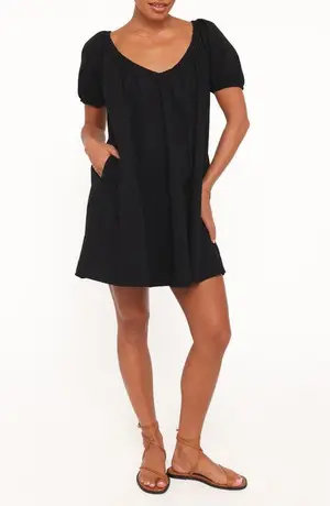 PETAL & PUP Marty Minidress - Black