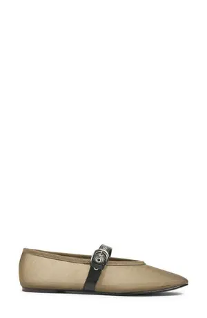 OPEN EDIT Esme Mary Jane Flat - Olive Shadow