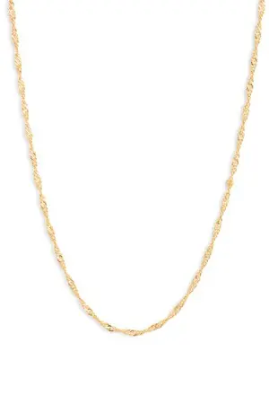 Nordstrom Twisted Rope Chain Necklace - Gold