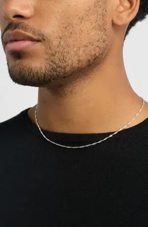 Nordstrom Twisted Rope Chain Necklace - Silver