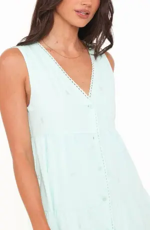 PETAL & PUP Lovisa Eyelet Cotton Maxi Dress