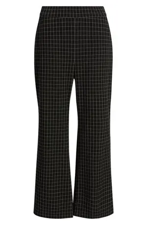 Hue Windowpane Kick Flare Pants