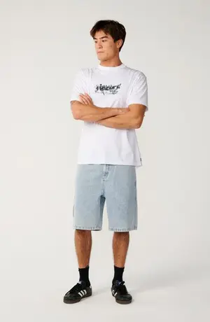 Rip Curl Carpenter Denim Shorts - Bleached Blue