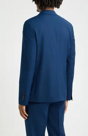 OPEN EDIT Wool Blend Sport Coat - Navy Pageant