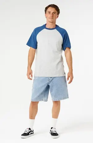 Rip Curl Classic Colorblock Raglan Sleeve Cotton T-shirt