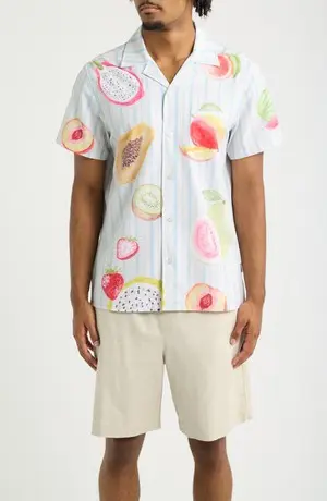 MAVRANS Freshly Picked Weekend Camp Shirt - Blue