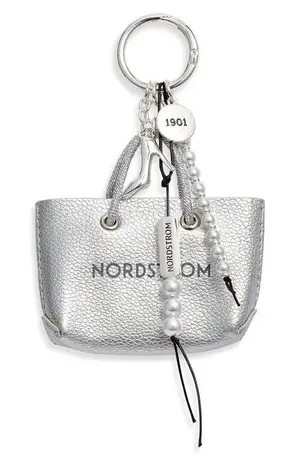 Nordstrom 125th Anniversary Shopping Bag Charm - Silver