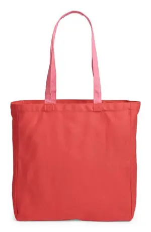 Nordstrom Embroidered Logo Tote Bag - Red Blaze