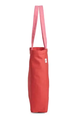 Nordstrom Embroidered Logo Tote Bag - Red Blaze