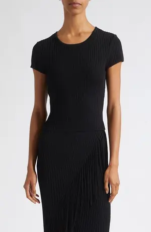TOCCIN Matilda Shrunken Rib Sweater - Jet