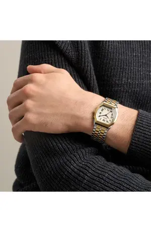 Fossil Harlow Octagonal Case Watch With Guilloche Dial - Two Tone