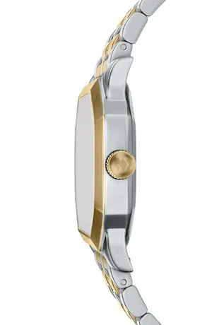 Fossil Harlow Octagonal Case Watch With Guilloche Dial - Two Tone