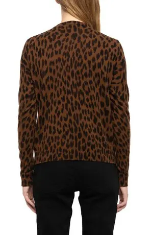 Zadig&Voltaire Missya Leopard Wool & Cashmere Cardigan