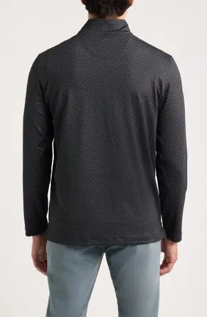 Johnston & Murphy Game Day Xc+™ Goal Post Print Quarter Zip Pullover