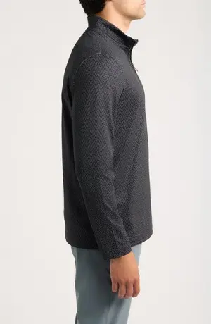 Johnston & Murphy Game Day Xc+™ Goal Post Print Quarter Zip Pullover
