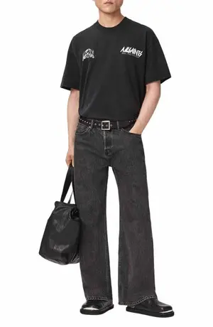 ALLSAINTS Chromium Graphic T-shirt - Washed Black
