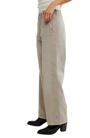 Free People East Side Chino Straight Leg Jeans