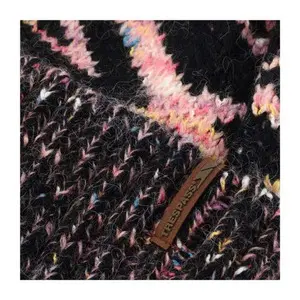 TRESPASS Color Block Knitted Beanie With Pom Pom