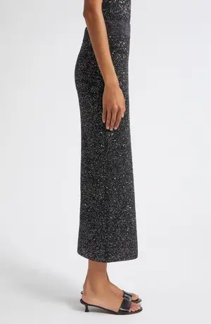 TOCCIN Alisha Sequin Skirt - Onyx