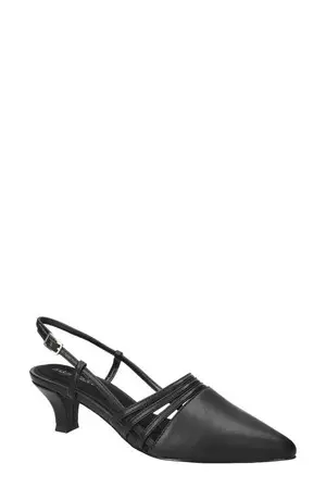 EASY WORKS BY EASY STREET Aura Slingback Pump Black