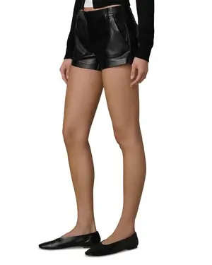 Joe's Jeans The Faux Leather Mini Trouser Shorts