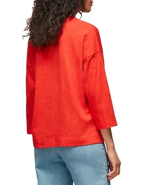 Whistles Boxy Cotton Crewneck Tee