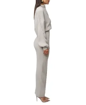JLUXLABEL Stone Cozy Intentions Ribbed Dress